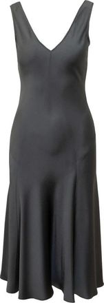 Max Mara Femme, Robes, Gris, Taille: 30 FR Envers Satin Slip Dress