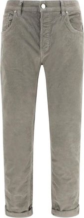 Pantaloni Torino Pantalon en Coton - Homme - Pantalons - Gris - Taille: W34
