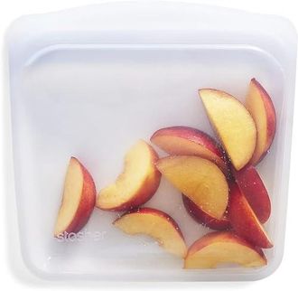 Stasher Wiederverwendbare Silikonbeutel zur Aufbewahrung von Lebensmitteln, Sandwich Bag, Klar, Hitze-, Spülmaschinen- & Gefrierfest, Umweltfreundlich, Tragba