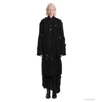 Aleksandr Manam&iuml;s Floral Roomy Winter Coat