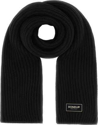Dondup Homme, Accessoires, Noir, Taille: ONE Size Technical Wool Scarf