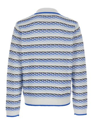 Casablanca Mens Polo Shirt Light Blue Cotton T-Shirts And Polos