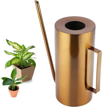 Yagosodee Gießkanne 52oz. Gieskanne Zimmerpflanzen 1500ml Edelstahl Giesskanne mitLanger Auslauf, Gießkanne aus Metall für Pflanzen im Innen- und Außenbereich, 