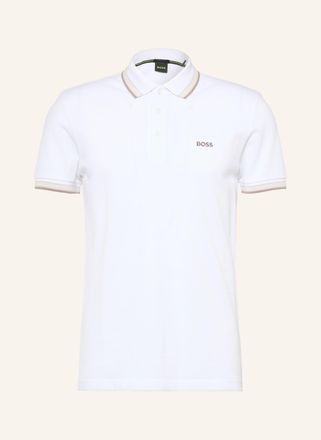 HUGO BOSS Piqu&eacute;-Poloshirt Paddy Curved Regular Fit weiss