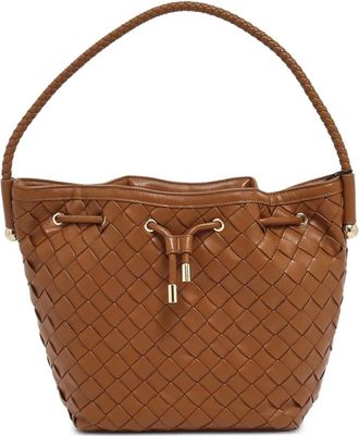 Twinset Femme, Sacs, Brun, Taille: ONE Size Handwoven Bucket Bag