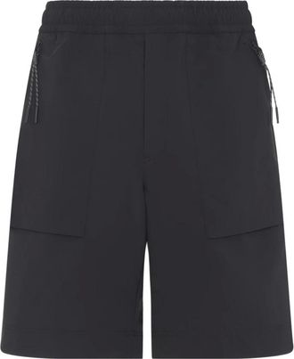 Moncler Homme, Shorts, Noir, Taille: M Technical Froiss&eacute; Shorts