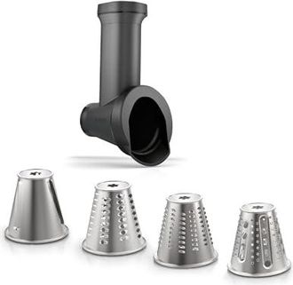 Bosch Zubeh&ouml;r Trommelraspel f&uuml;r Fleischwolf Serie 4 und Serie 6, 2 Siebe f&uuml;r feine (Saft) oder gr&ouml;bere (Marmelade) Verarbeitung, alle Teile sp&uuml;lmaschinenfes