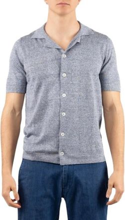 Gran Sasso Homme, Chemises, Bleu, Taille: M Chemise &agrave; Manches Courtes