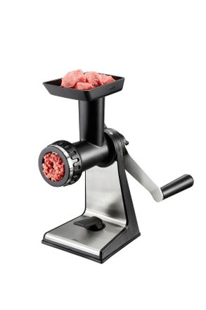 GEFU Fleischwolf Transforma, Schwarz, Edelstahl, Metall, Kunststoff, Tischklemme mit Schraubzwinge, Tischklemme mit Schraubzwinge, Kochen, K&uuml;chenhelfer, So