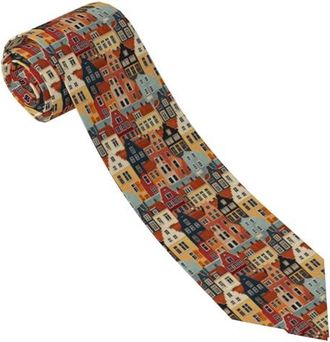 Generic Cravate Impression De Maison Moderne R&eacute;glable Cravates Confortable Cravates Homme Pour &Eacute;v&eacute;nements Accessoires L&Eacute;cole