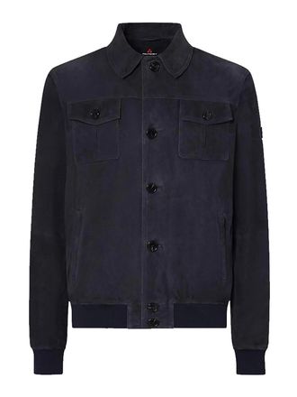 Peuterey Lederjacke - Blau