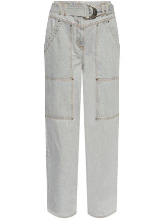 Iro jean à taille ceinturée - Gris