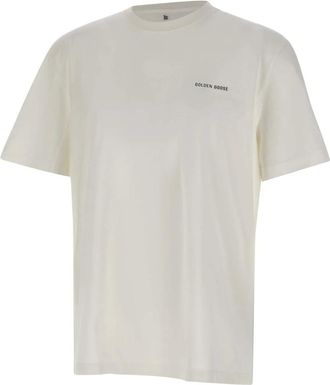 Golden Goose Homme, Tops, Blanc, Taille: S Journey T-shirt