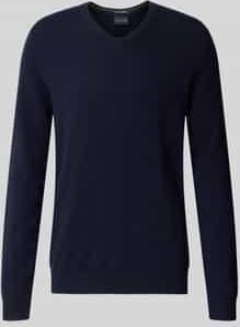 Christian Berg Strickpullover aus Kaschmir mit V-Ausschnitt