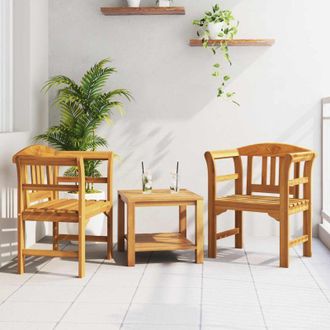 vidaXL vidaXL Banc rose Naturel 68,5 x 46 x 82,5 cm Bois dAcacia Massif