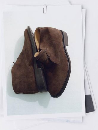 Mango Bottines cuir et cro&ucirc;te de cuir caf&eacute; - Homme - 39 - MANGO MAN