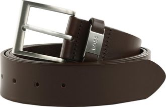 BOSS Leder G&uuml;rtel Connio-Plus Sz40 Leather Belt W125 Dark Brown braun