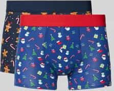 Christian Berg Trunks im Allover-Look im 2er-Pack