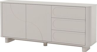 Vente-Unique Sideboard - 2 Türen & 3 Schubladen - Beige - DIGARA