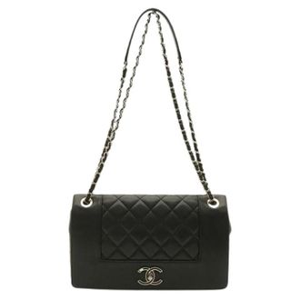 Chanel Pre-owned Mademoiselle Vintage Double Flap Chain Shoulder Bag - - Pre-owned - Damen - Schwarzk - ONE SIZE