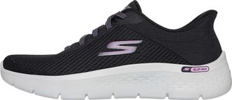 Skechers Go Walk Flex Carla Damen-Sneaker, Schwarzer Textilrand, 40.5 EU