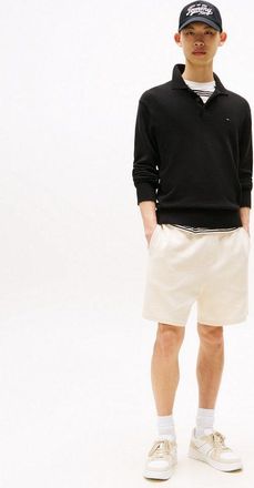 Tommy Jeans Polokragenpullover TJM SLIM ESSENTIAL POLO SWEATER mit Logostickerei