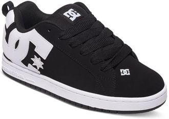 DC Sneaker DC SHOES COURT GRAFFIK, Herren, Gr. 43, schwarz, Leder, Schuhe Sneaker
