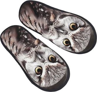 Generic Slippers Hibou Épais Pantoufles Doux Pantoufles En Coton Pour La Maison Automne Outdoor M