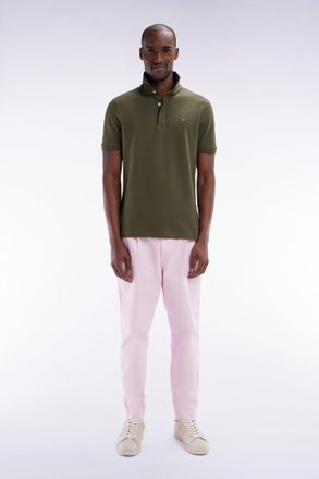 Eden Park Pantalon Chino &Agrave; Plis En Coton Stretch Rose Coupe Droite