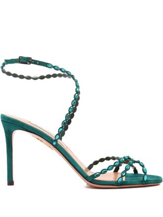 Aquazzura sandales Love Struck 85 mm - Vert