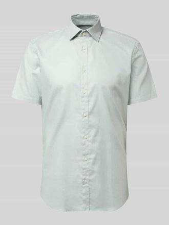 Jake*s Slim Fit Business-Hemd aus Baumwolle mit Kentkragen