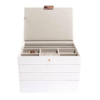 Stackers Weiß & Roségold Klassisch Schmuckschatulle -4