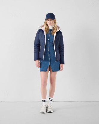 Jott Doudoune r&eacute;versible Marine/rose p&eacute;tale Bergame - Taille 3XL