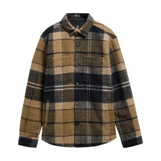 Barbour Woodlane Brushed Check Overshirt - - Shirts - Herren - Beige - L