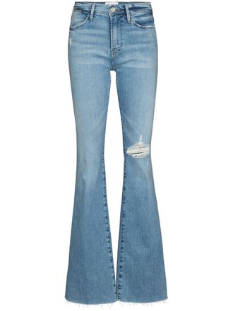 Frame Denim jean Le High &eacute;vas&eacute; - Bleu