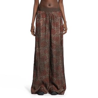 Uma Wang Pansy Printed Pants