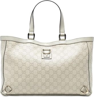 Gucci Shopper - Guccissima Abbey D Ring Tote - Gr. unisize - in Wei&szlig; - f&uuml;r Damen