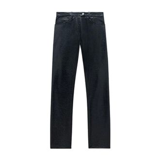 Courrèges Femme, Pantalons, Noir, Taille: 40 FR Jean Slim Stretch en Coton