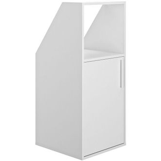 Vente-Unique Vente-unique - Meuble sous pente 1 porte et 1 niche - Blanc - adezio