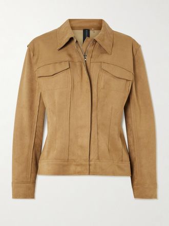 Norma Kamali Gebürstete Jacke - Braun