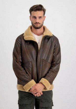 Alpha Industries Lederjacke B-3 Arctic