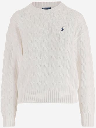 Polo Ralph Lauren Pull en coton avec logo