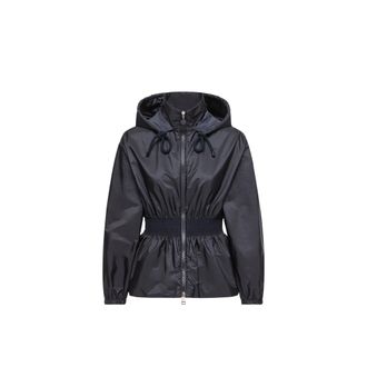 Moncler Moncler Liriope Hooded Rain Jacket, Women, Blue, Size: 00