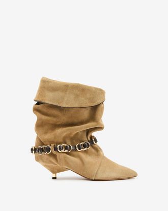 Isabel Marant Bottines Edrik Rings - Femme - Taupe - Taille36 - Isabel Marant
