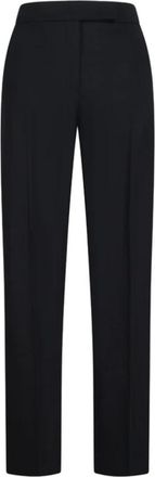 Max Mara Femme, Pantalons, Noir, Taille: 42 FR Mxmokra Straight Pantalons