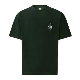 C.P. Company Rundhals-T-Shirt - - Tops - Herren - Gr&uuml;n - S