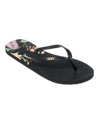 Roxy Sandales Viva Printed pour femme, anthracite/noir, 36 EU, Anthracite/noir, 36 EU
