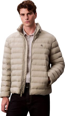 Calvin Klein Herren Ls Nylon Lt Wt Hooded Fz Puffer Lv04Rc511G Jacken, Khaki (Forest Fog), M