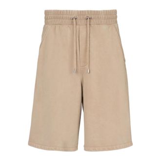 Balmain Bermuda avec broderie vintage - Homme - Shorts - Beige - Taille: XS