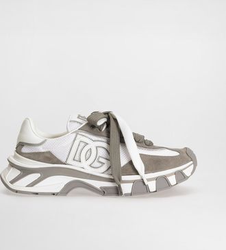 Dolce & Gabbana Dg Country Road Nylon And Leather Sneakers - Mann Sneakers Multicolor 42.5